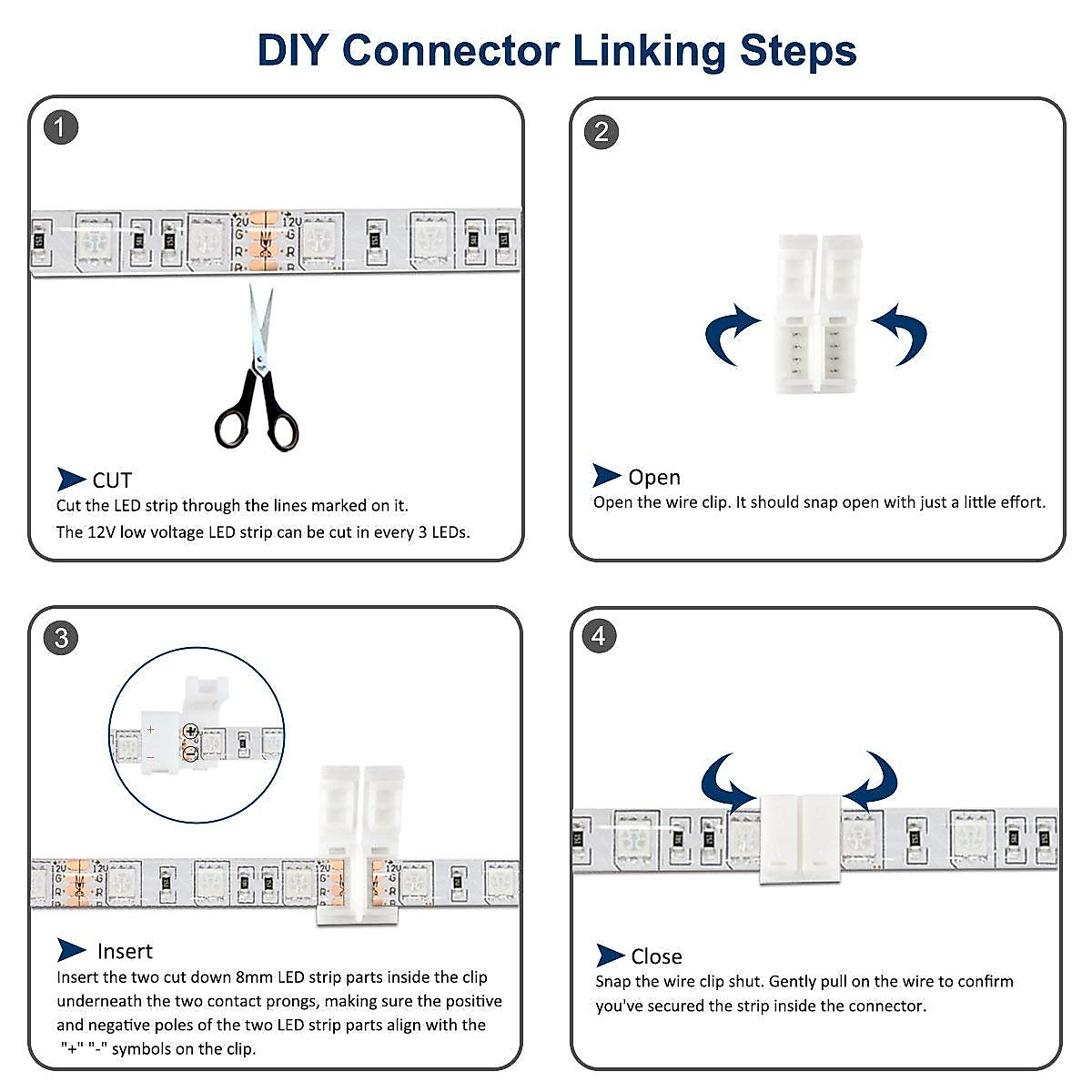 LED Strip Lights with Remote, 32.8 Feet LED Light Strip Music Sync for Room Lighting, Color Changing Tape Lights Kit with LED Controller, Flexible LED Strip for Home Kitchen