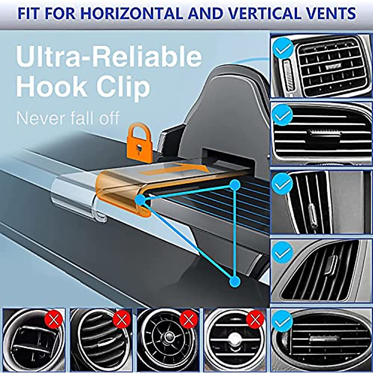 3 in 1 Car Phone Holder Mount for Dashboard Windshield Air Vent fit for Moto G Stylus(2023 2022 2021 2020/5G),Motorola G Power(2023 2022 2021),Edge 30 Fusion/Edge+/Thinkphone/G Play/G Pure/Fast,Z4 Z3