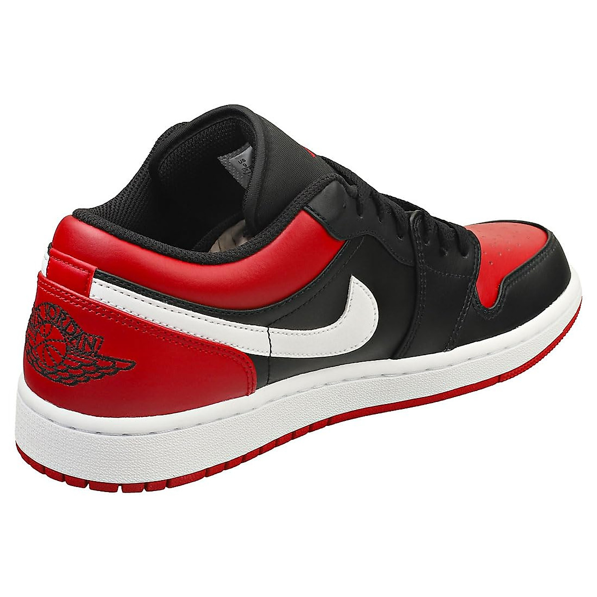 Nike Air Jordan 1 Low Men's Shoes Alternate Bred Toe 553558 066 - Size 11.5 White/Black