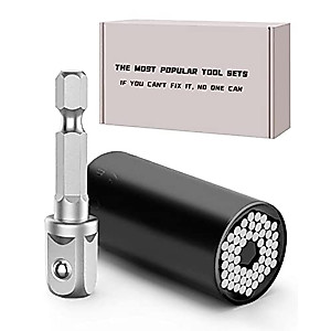 Christmas Gifts for Men Dad Husband Him from Daughter Wife Son Kids, Cool Gadgets for Men Gifts - Universal Socket/Magnetic Pickup Tool with LED/Magnetic Wristband/LED Flashlight Gloves