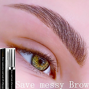 Brow Lamination and Lash Lift Nutrition Clear Eyelash Perm Aftercare Save Burning Eyelash & Eyebrow, Keratin Boost Care Fix Messy Brows/Lashes into Neat Look for 8 Weeks