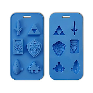 Kooku Tamyoo Chocolate Mold Silicone Mold Candy Mold for Zelda Cupcake Toppe