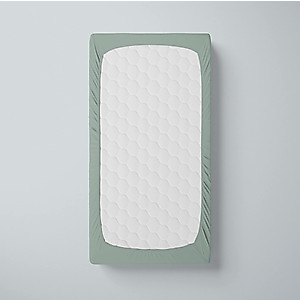 One Kind Premium Bamboo Jersey Fitted Mini Crib, Pack N Play, Playard Sheets for Baby Boys or Girls (Eucalyptus)