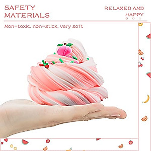 JAJSKUWA Pink Peachybbies Butter Slime,Fragrant and Elastic Toys,Party Prizes,School Education,Birthday Gifts for Boys and Girls (200ml)