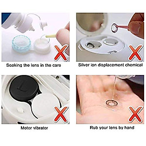 Contact Lens Cleaner Machine, Blumway Ultrasonic Contact Lens Cleaner with USB Charger, Small & Portable, Fit Disposal Soft Lens, Hard Lens, Contact Lens, Colored Lens, RGP Lens & OK Lens