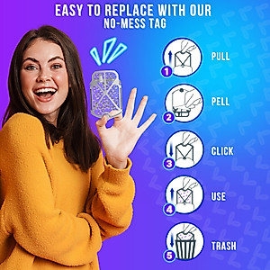 SHIELDFLY 8 Pack Refill Cartridges Kit Compatible with ZEVO M364 and Max Plug-in Light, Flying Insect Trap Refill, Replacement 100% Fit, Gray