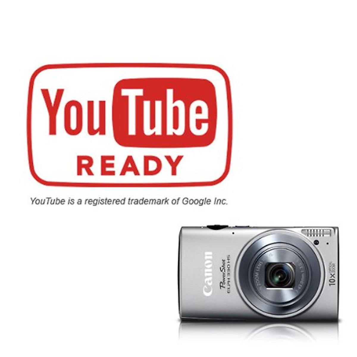 Canon PowerShot ELPH 330 HS 12.1 MP Wi-Fi Enabled CMOS Digital Camera with 10x Optical Zoom 24mm Wide-Angle Lens and 1080p Full HD Video (Silver)