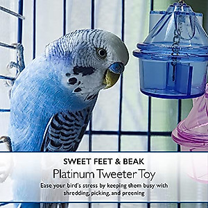 Sweet Feet and Beak Platinum Tweeter Toy - Perfect Bird Cage Toy Box for Large Birds Foraging Treasures & Treats - Safe, Non-Toxic, Easy to Install - Cage Accessories