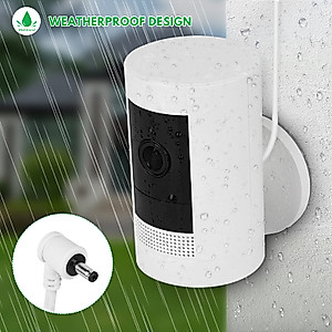 2Pack Power Adapter for Ring Stick Up Cam Battery(3rd Gen), with 30ft/9m Weatherproof Outdoor Cable Continuously Charge Your Camera, No Need to Change The Batteries