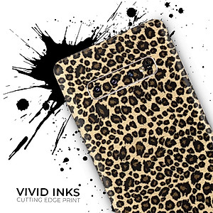 DesignSkinz Small Vector Cheetah Animal Print Protective Vinyl Decal Wrap Skin Cover Compatible with The Samsung Galaxy S20 (Screen Trim & Back Glass Skin)