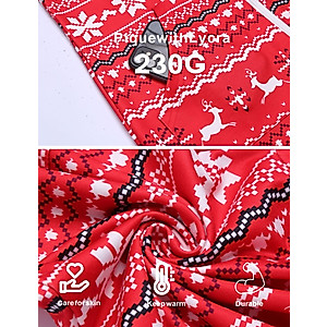 Ekouaer Christmas Onesie Adult Reindeer Onesie Womens Soft Onesie Pajamas With Pocket (Elk&Snowflake,Small)