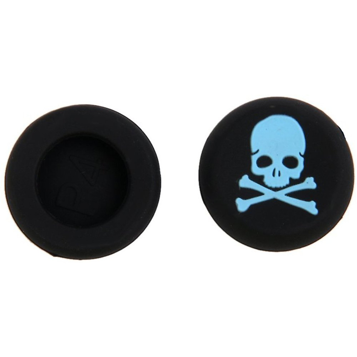 Silicone Thumb Stick Grip Cap Joystick Thumbsticks Caps Cover for PS4 Xbox One PS3 Xbox 360 PS2 Game Controllers - 4 x Blue Skull