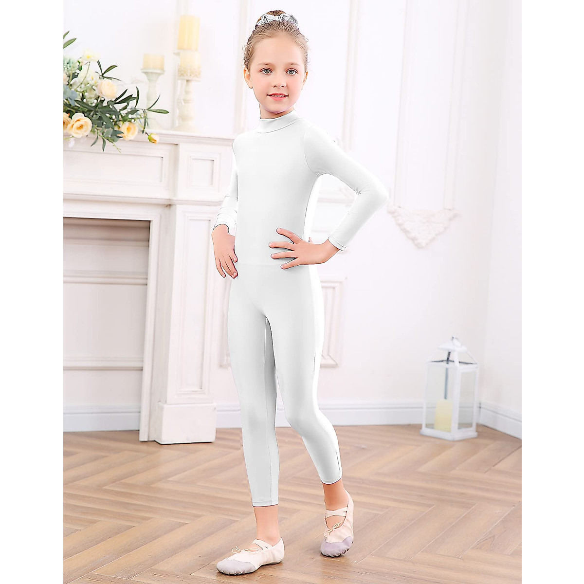 speerise Girls Gymnastics Leotards Long Sleeve Unitards for Toddler Ballet Leotards for Kids Costumes for Girls