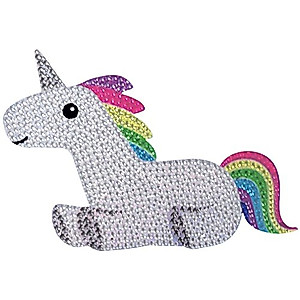 iscream Colorful 'Magical' Greeting Card with Removable Rhinestone Unicorn Decal and Envelope