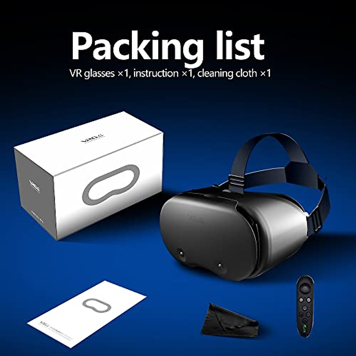 VR Headset, 3D Virtual Reality Headset VR Accessories for Movies and Games VR Glasses for iPhone & Android Phone,Best Virtual Reality Goggles
