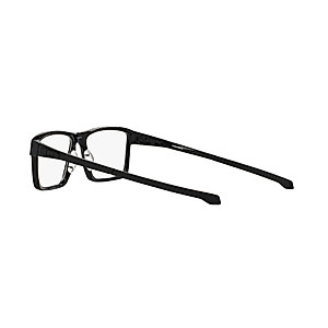 Oakley Men's OX8040 Rectangular Prescription Eyewear Frames, Satin Black, 54mm