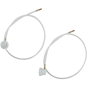 2 Pcs White 2XAerosol Nozzle w/ 19.69in. 360 Degrees Extension Hose for Male Stem Spray Cans Fluid Auto Car Nozzle Film 4.5mm Extension H3C9 Spray Guns and Accessories