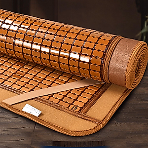 XNSHUNHOYN Foldable Summer Sleeping mat, Bamboo Cooling Bed Mattress,Insulated Breathable Bed Mat for Home School Dormitory,Suitable for All Ages,120x190cm(47.2x75in)