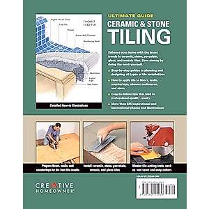 Ultimate Guide: Ceramic & Stone Tiling, Third Edition, Updated and Expanded (Creative Homeowner) Step-by-Step Guide to Tile Installations, including Glass, Mosaic, & Porcelain (Home Improvement)