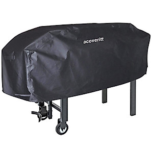 acoveritt Heavy Duty Waterproof Grill Cover for Blackstone 36" Griddle Cooking Station, Outdoor Flat Top Gas Grill Griddle Cover, Include Support Pole to Raise Up The Cover, No Water Pooling