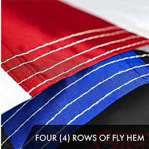 G128 Blue Lives Matter Flag | 3x5 Ft | ToughWeave Series Embroidered 210D Polyester | Duty and Honor Flag, Embroidered Design, Indoor/Outdoor, Vibrant Colors, Brass Grommets