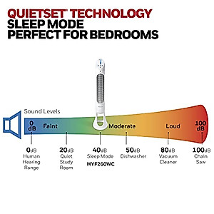 Honeywell QuietSet Tower Fan 5 Speed - White