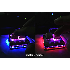 Mini One-Handed OSU Keyboard Gaming OSU Keypad Touch Wheel Axle Tester Cherry Switch RGB LED Backlit Portable Programmable (Cherry Red Switch)