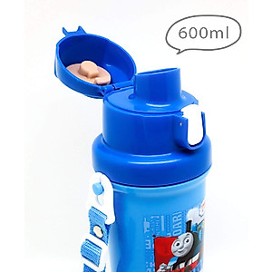 オーエスケー OSK SC-600B Thomas the Tank Engine Mug Bottle, Direct Drinking Water Bottle, 20.3 fl oz (600 ml), One-Touch Open, Wide Mouth, Made in Japan