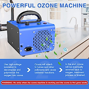 CAMECO Ozone Generator with Air & Water Modes 28,000mg/h, O3 Ozone Machine Ionizer Air Purifier, Commercial & Industrial Deodorizer for Water, Home, Cars, Office, Basement, Garage, Pets, Smoke