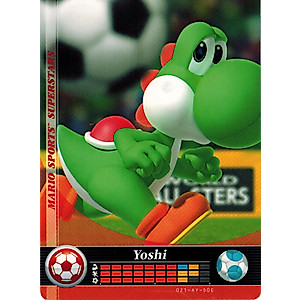 Nintendo Mario Sports SuperStars Amiibo Card Yoshi Soccer 021/090 USA Version