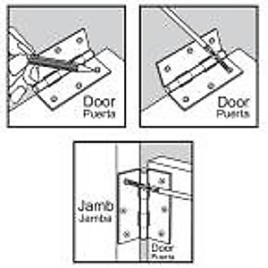 Everbilt 240907-4 in. Zinc Plated Broad Utility Hinge