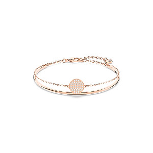SWAROVSKI Sublima Bangle Bracelet, Rose Gold Tone Finish, Clear Crystals