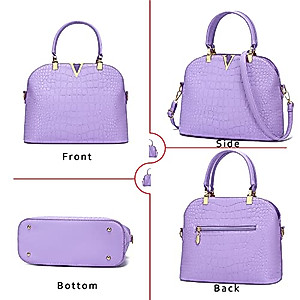 JHVYF Lovely Crossbody Bags Tote Satchel Purse for Girls Feminine Lavender