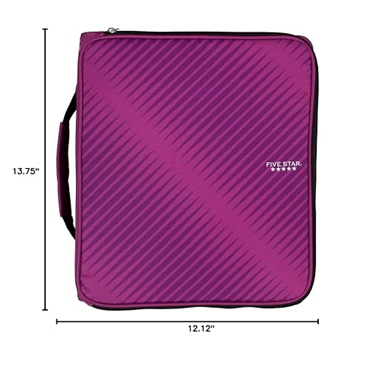 Five Star® Multi-Access Zipper Binder, 8 1/2" x 11", 2" Rings, Assorted Cover Colors