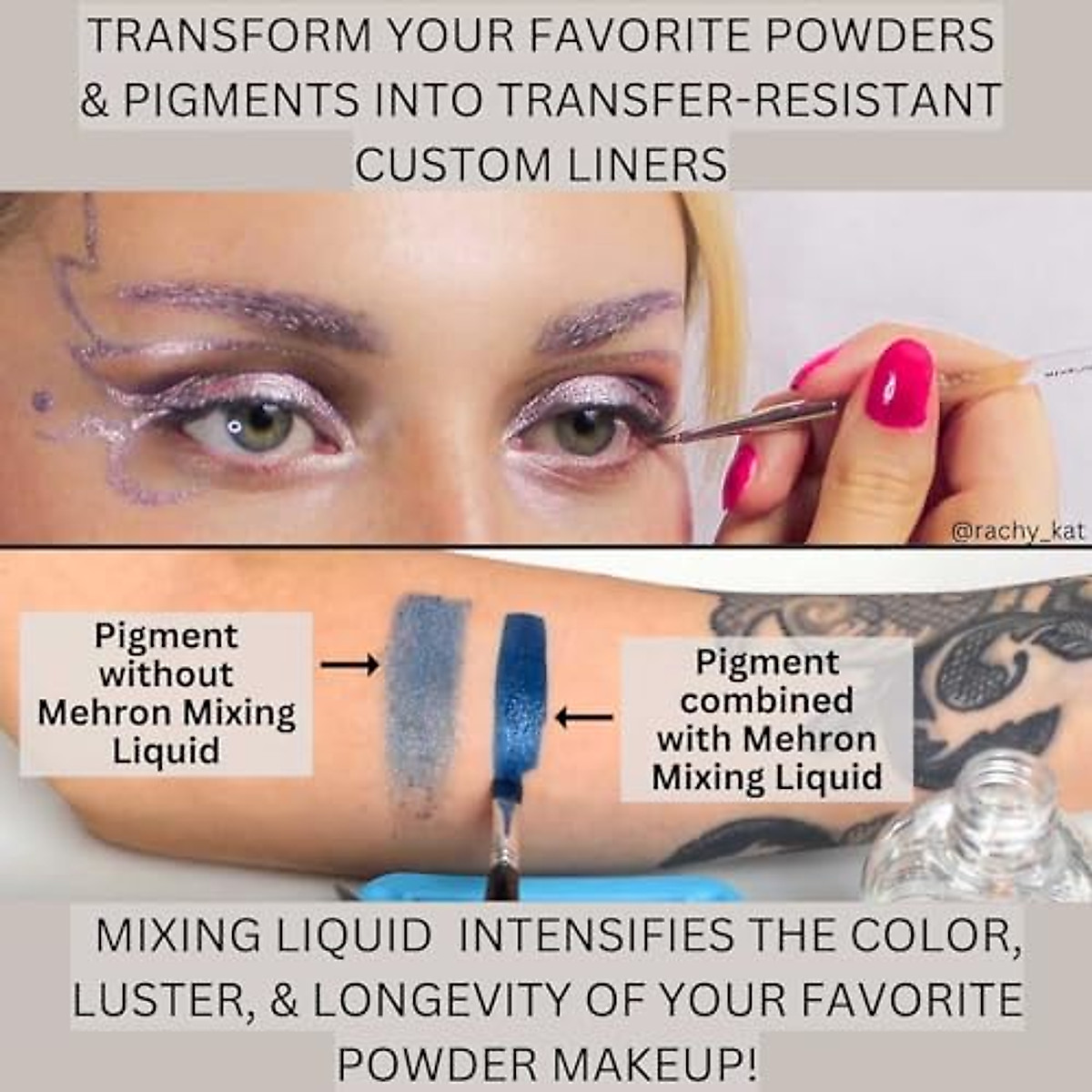 Mehron Makeup Mixing Liquid | Water Resistant For All Day Wear | Multi-Use Makeup Transformer | Eyeliner Mixing Medium | Clear 4.5 fl oz (133 ml)