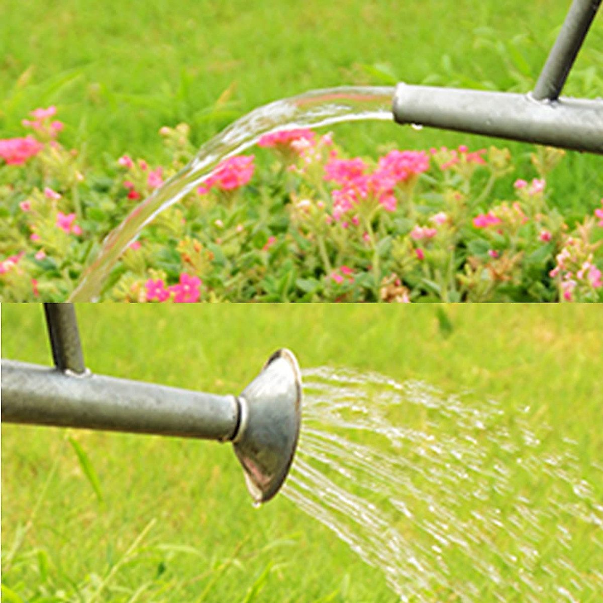 yourjoy Metal Watering Can, One Gallon Watering Cans Stainless Steel for Outdoor Indoor Garden Plants Watering (Zinc 1 Gallon)