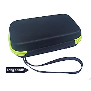 INVODA Hard Case Applicable to Microtouch SOLO Body Trimmer Men Hybrid Electric Shaver Case EVA Waterproof Travel Protective Box One Blade Shaver Carrying Case (Green)