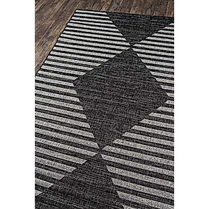 Novogratz by Momeni Villa Cavallo Indoor Rug, 6'7" X 9'6", Charcoal