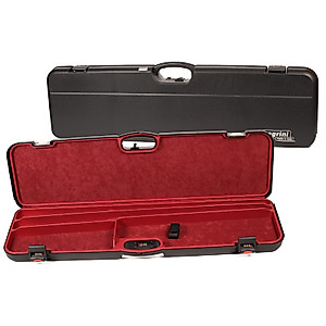 Negrini Cases 1603/IS-2C/4782 Shotgun Case for O/U PP/1 Gun/2 Barrels up to 36-Inch, Black/Red