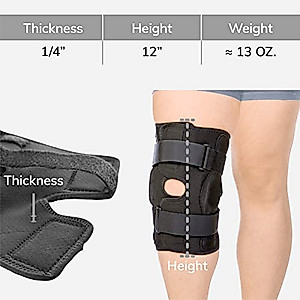 BraceAbility Torn Meniscus ROM Knee Brace - Plus Size Hinged Post Surgery Support with Flexion Extension Control for Hyperextension Locking, Ligament PCL or ACL Tears, Osteoarthritis Relief (4XL)