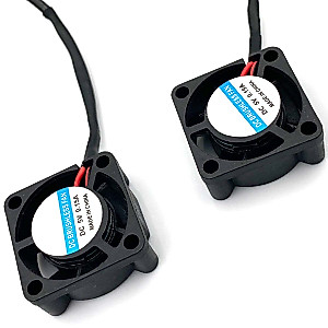 FainWan 2pcs USB 5V DC Fan 2510 Small 2 pin Cooling Cooler Computer 25mm X 10mm (25x25x10)