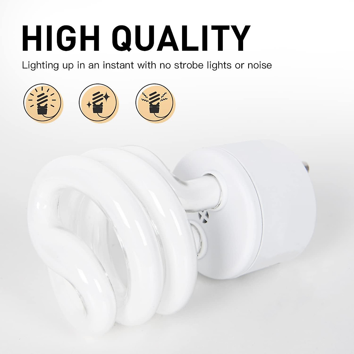 UNITEDLUX 13Watt T2 Spiral CFL GU24 2 Prong Light Bulb Base 2700K 900lm 120v 60Hz Light Bulb- Mini Twist Lock Spiral -Self Ballasted Compact Fluorescent Soft White Pack of 3
