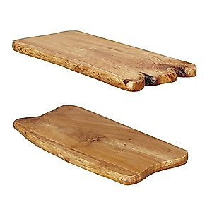 WELLAND 16” Cedar Natural Edge Floating Shelf Set of 2