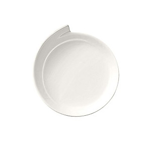 Villeroy & Boch New Wave Large Round Dinner Plate, 11.75 in, Premium Porcelain, White