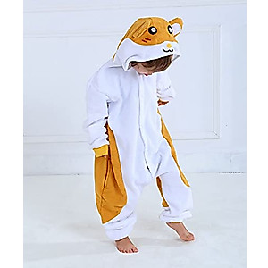 seewavom Unisex Child Plush Onesie One Piece Animal Costume Plush Kigurumi Cosplay Costume Halloween Christmas