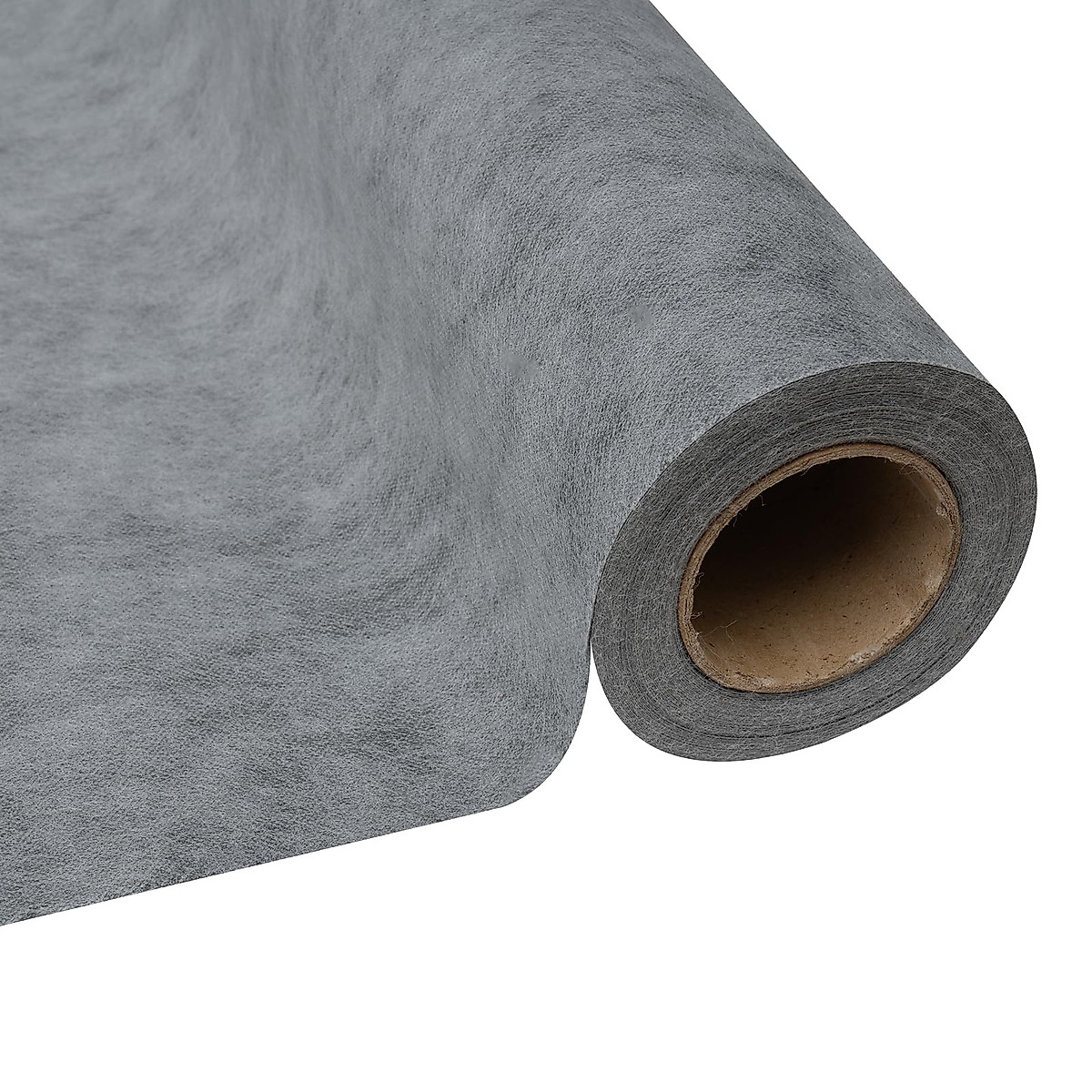 CheriMuMu 131.2 * 3.3ft Waterproof Membrane, Cuttable PE Fabric Shower Waterproof Roll Tile Floor Underlay Roll Membrane, Waterproof Thin Mortar Tile Membrane for Sauna Bathroom Kitchen Walls (Grey)