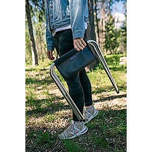 Stansport Folding Camp Stool (G-613-S) 15.7" L x 12.8" W x 15" H