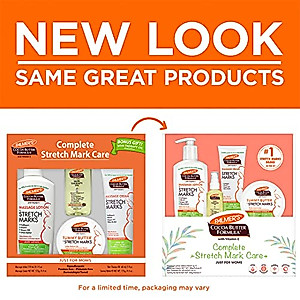 Palmer's Cocoa Butter Formula Pregnancy Skin Care Kit for Stretch Marks and Scars, Dermatologist Approved, Gift for Mom to Be, 4 Piece Full Size Set