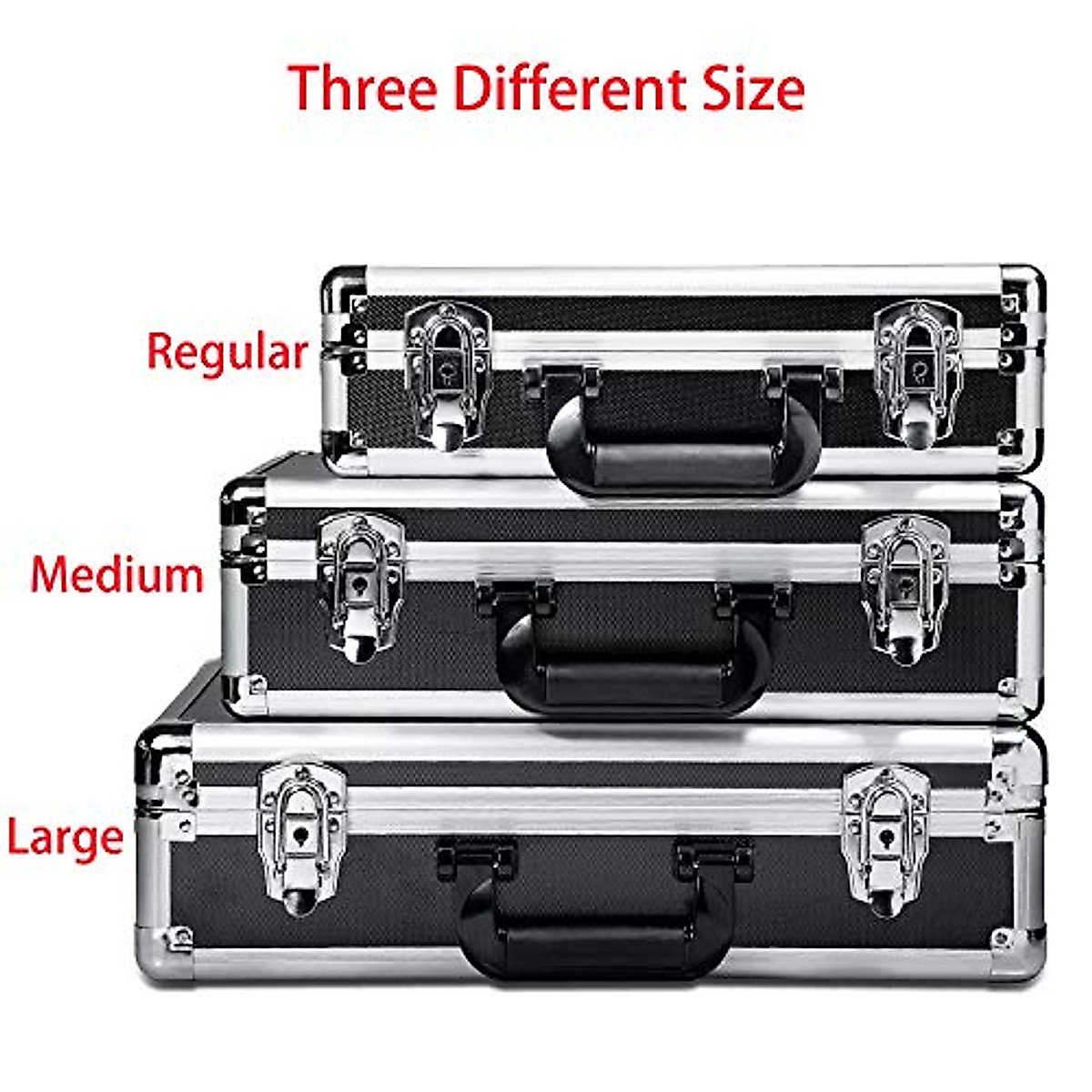 HUL 16in Two-Tone Aluminum Case with Customizable Pluck Foam Interior for Test Instruments Cameras Tools Parts and Accessories