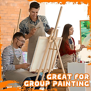 Fulmoon 45 Pcs Stretched Canvas Multi Pack for Painting, 5 x 7", 8 x 10", 11 x 14" (15 of Each), Cotton White Blank Canvas Boards for Kids Art Supplies Panels for Oil Acrylic Watercolor Paint